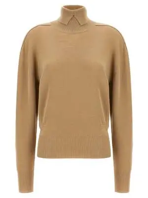 Burberry Wool Intarsia Turtleneck Sweater