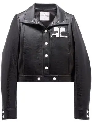COURREGES Iconic Vinyl Jacket - Black