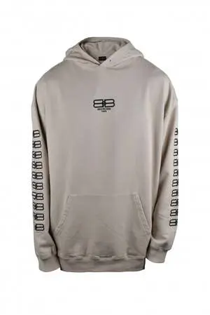 Balenciaga Oversized Logo Sweatshirt - Cream