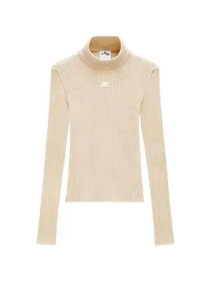 COURREGES Ribbed Knit Sweater – Re-edition - Brown
