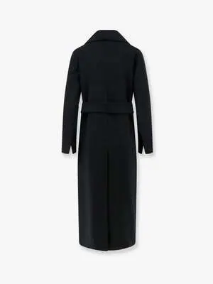 Max Mara Poldo Virgin Wool Coat - Black