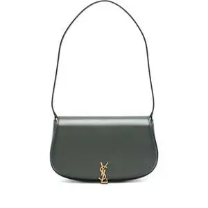 Saint Laurent Calf Leather Shoulder Bag - Green
