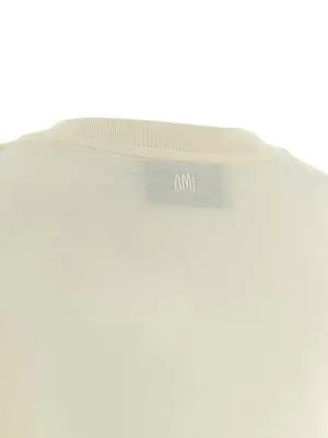 AMI Paris De Coeur' T-shirt - Cream