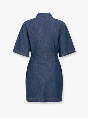 Fendi Chambray Denim Chemisier Dress