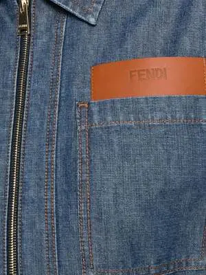 Fendi Chambray Denim Chemisier Dress