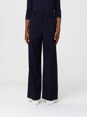 Max Mara Virgin Wool Trousers - Blue