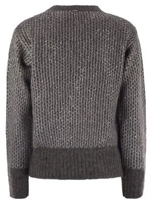 Herno Alpaca And Wool Crewneck Sweater
