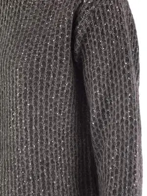 Herno Alpaca And Wool Crewneck Sweater - Gray