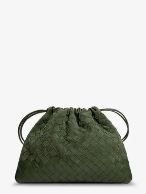 Bottega Veneta Suede Dustbag With Intrecciato Motif - Multicolor
