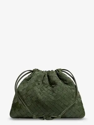 Bottega Veneta Suede Dustbag With Intrecciato Motif - Multicolor