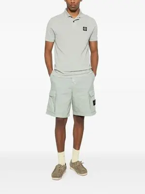 Stone Island Nylon Panama Loose Fit Cargo Bermudas