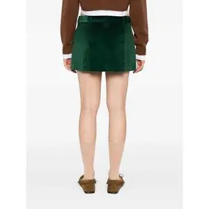 Miu Miu Corduroy Pleated Skirt