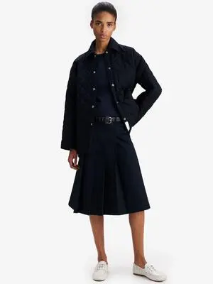 A.p.c. Georges Quilted Wool Jacket - Blue