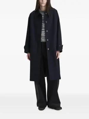 A.p.c. Water-repellent Wool Mac - Blue