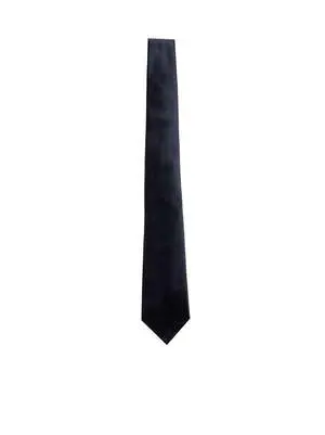 Giorgio Armani Night Blue Twill Tie - Multicolor