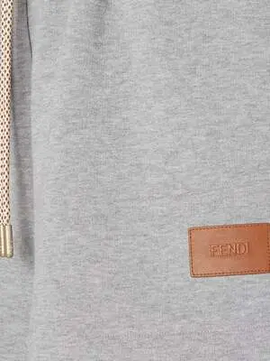 Fendi Essentia Cotton Jersey Shorts - Multicolor