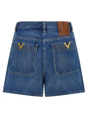 Valentino Garavani Vgold Shorts - Blue