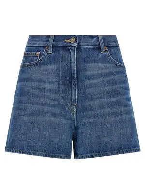VALENTINO VALENTINO VGold Denim Shorts