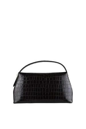 TOTEME T-lock Croco-embossed Top Handle Bag