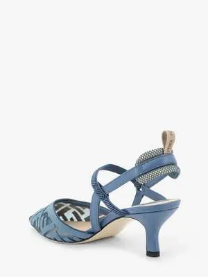 Fendi Colibri Mesh Pump With Ff Embroidery