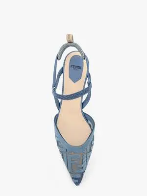 Fendi Colibri Mesh Pump With Ff Embroidery