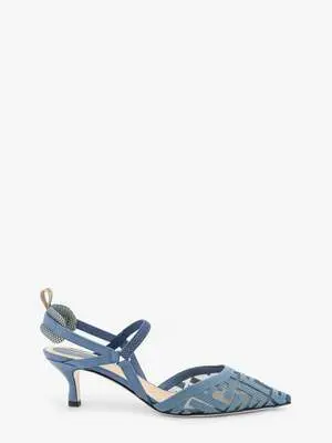 Fendi Colibri Mesh Pump With Ff Embroidery - Multicolor