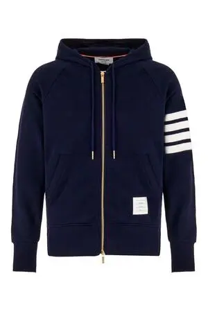 Thom Browne Zip Up Hooded Sweatshirt - Multicolor