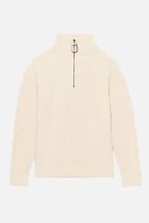 JW Anderson Wool And Cotton Blend Half-zip Jumper - Multicolor