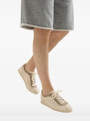 Brunello Cucinelli Suede-trimmed Panelled Sneakers - Multicolor