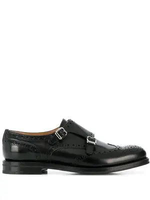 Church's Monk-strap Full Brogue Shoes - Black