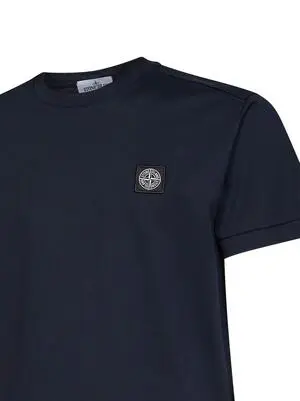 Stone Island Navy Blue 60/2 Cotton Jersey Slim-fit T-shirt - Multicolor