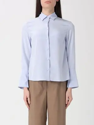 Max Mara Classic Stretch Silk Shirt - Blue