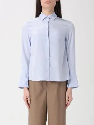 Max Mara Classic Stretch Silk Shirt - Blue