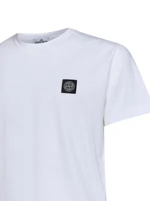 Stone Island White 60/2 Cotton Jersey Slim-fit T-shirt - Multicolor
