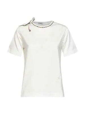 Burberry Check-trimmed Cotton T-shirt - Multicolor