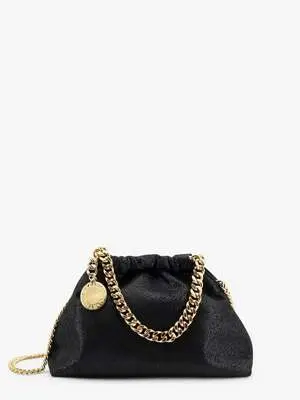 Stella McCartney Falabella Mini Shaggy Deer Crossbody - Black
