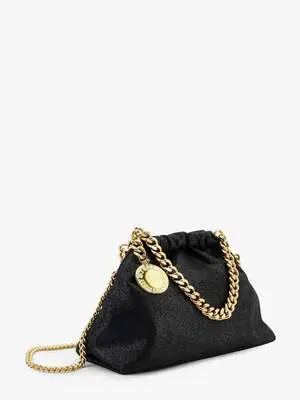 Stella McCartney Falabella Mini Shaggy Deer Crossbody Bag - Black