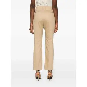 Saint Laurent Neutrals Trousers Straight Trousers