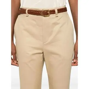 Saint Laurent Neutrals Trousers Straight Trousers