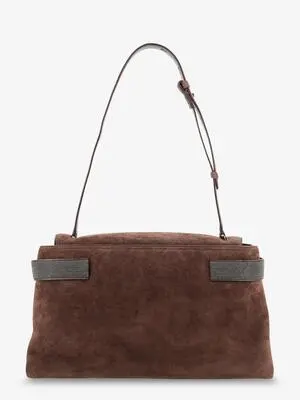 Brunello Cucinelli Suede Crossbody Bag - Multicolor