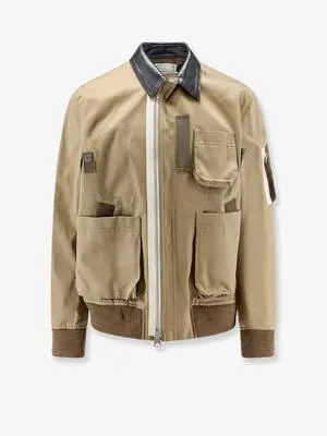 Sacai Cotton Bomber Jacket - Cream