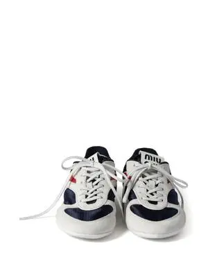 Miu Miu Gymnasium Technical Fabric And Suede Sneakers