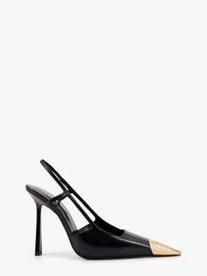 Saint Laurent Saint Laurent Women Jeanne Leather Pumps With Metal Toe Multicolor