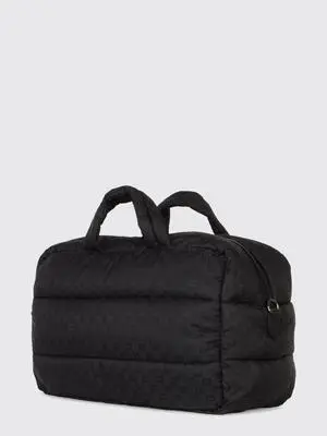 Gucci Nylon Travel Bag With Gg Monogram Pattern And Removable Strap