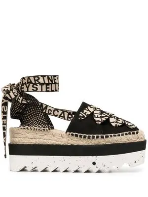 Stella McCartney Gaia Platform Espadrilles - Black