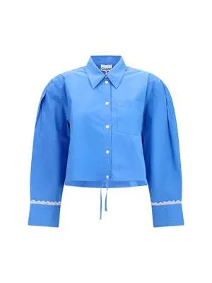 Ganni Lace Up Shirts For Women