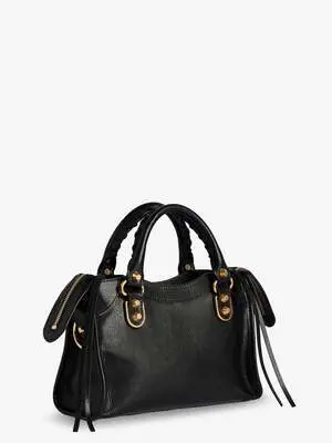 Balenciaga Le City Uptown Mini Leather Handbag - Black