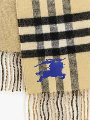 Burberry Cashmere Scarf With Check Motif