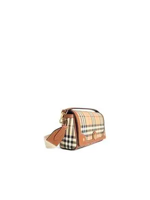 Burberry Note' Beige Cotton Blend Bag