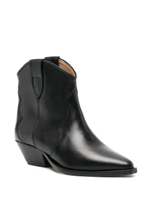 Isabel Marant Étoile Dewina Leather Cowboy Boots
